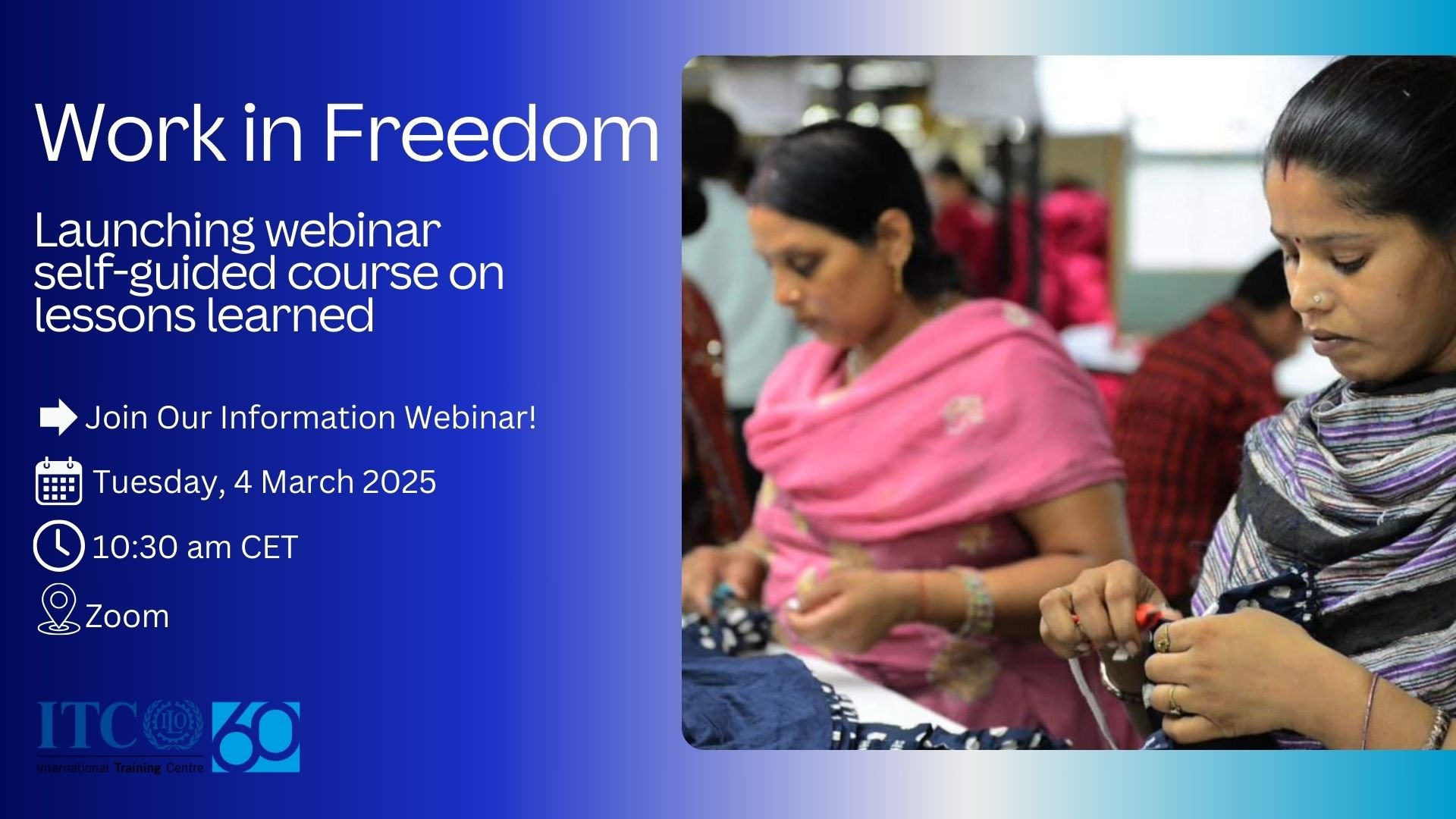 Work in Freedom: self-guided course on lessons learned | ITCILO